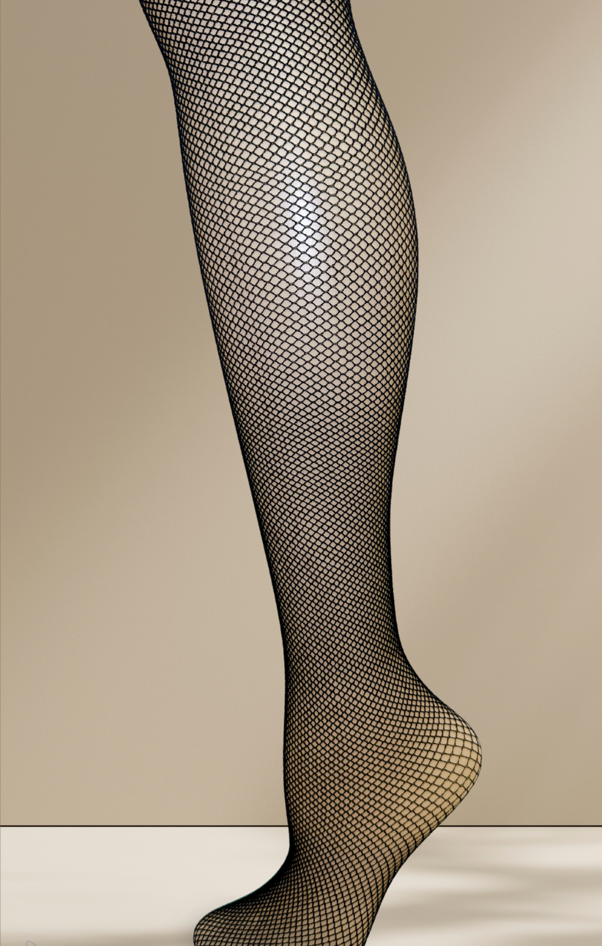 Classic Black Fishnet Tights — Grace